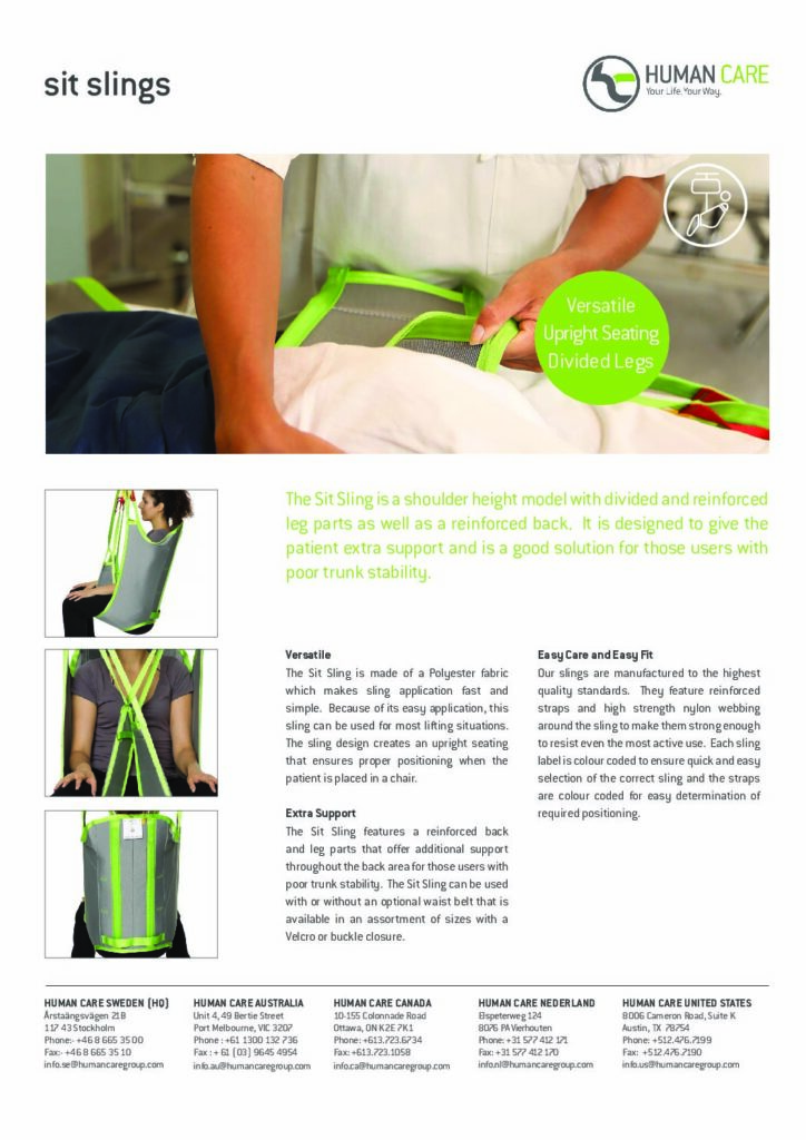 Sit Sling - Human care