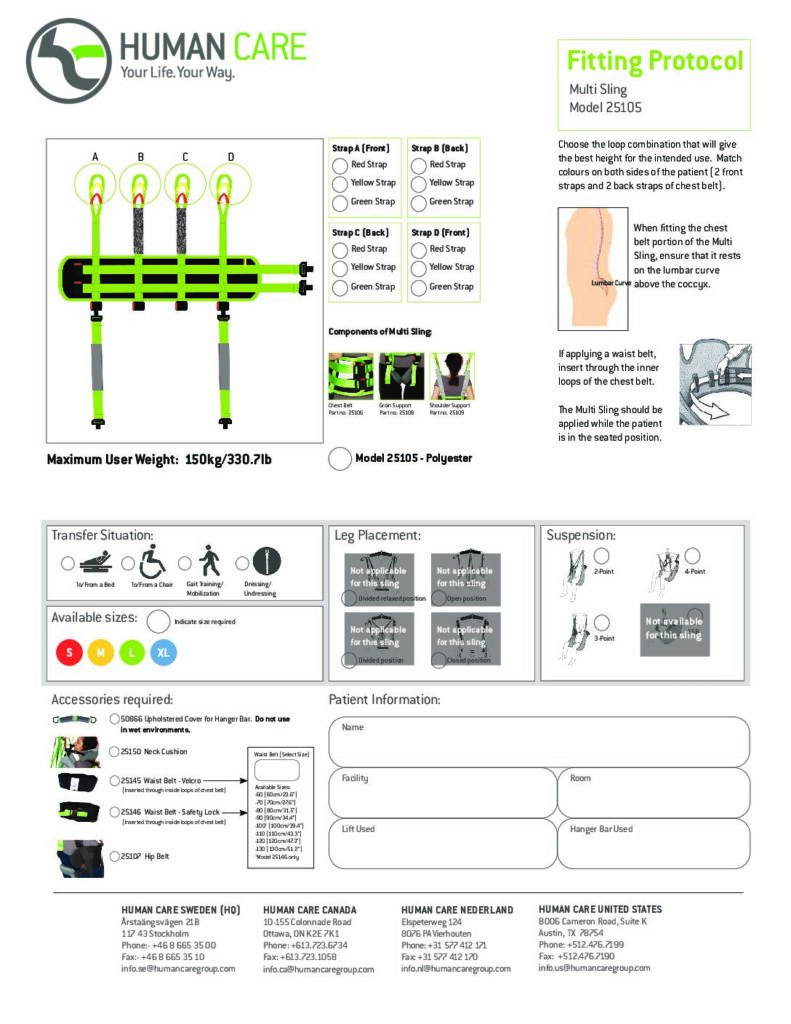 Multi Sling - Human care